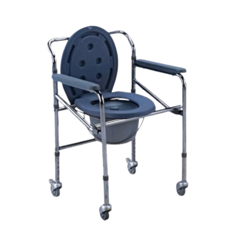 Height Adjustable Commode Chairs With Wheels – Golden Age